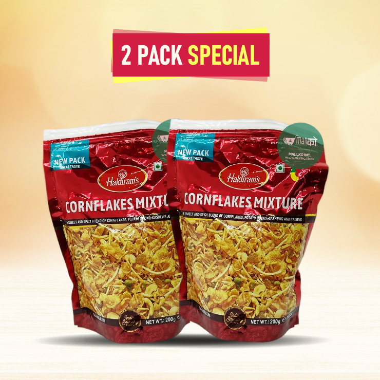 Haldiram's Cornflakes Mixture 200g x 2 Pack #57216 | DesiClik.com, USA